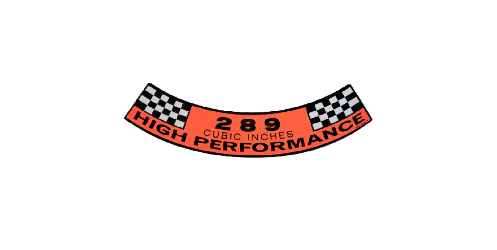 1965-1967 Mustang Shelby 289 HI-PO Air Cleaner Decal C5OF-9638-A ...
